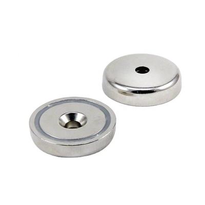 China Industrial Magnets with Permanent Neodymium Material and Heavy Duty POT Countersunk Hole for sale