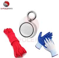 China Q235 Round Steel Cup NdFeB Magnets Fishing Magnet with 800 KG Super Strong Pull Force for sale