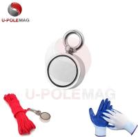 China Q235 Round Steel Cup NdFeB Magnets Fishing Magnet with 800 KG Super Strong Pull Force for sale