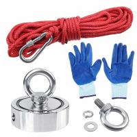 China 255lbs Pulling Force Round Neodymium Fishing Magnet for River Retrieving in Industries for sale