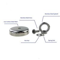China 255lbs Pulling Force Round Neodymium Fishing Magnet for River Retrieving in Industries for sale