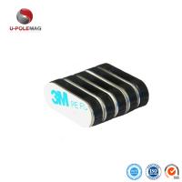 China Metal Name Tag Magnet Permanent Magnetic Name Tags Rectangle Ndfeb Magnet U-POLEMAG for sale