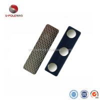 China 3m Self Adhesive Backing Plastic Name Badge Tags 12g Three Disc Magnets Bar Magnet for sale