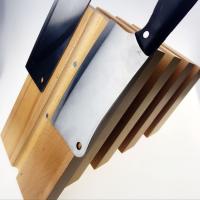China Customized Logo Sustainable Wood Kitchen Magnetic Knife Block Holder for Sustainable for sale