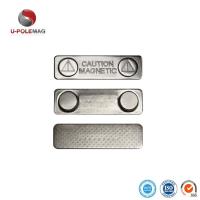 China Stainless Steel Magnetic Name Badge with ±1% Tolerance and Long-Lasting Neo Magnet for sale