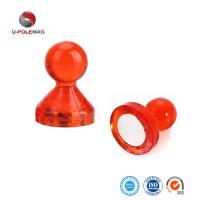 China 11mm Dia Pot Shape Magnetic Push Pins for Office Maps in Colorful Design for sale