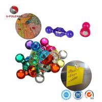 China 11mm Dia Pot Shape Magnetic Push Pins for Office Maps in Colorful Design for sale