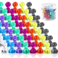 China Custom Color Plastic Neodymium Magnetic Push Pin For Office Magnets for sale