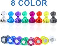China Custom Color Plastic Neodymium Magnetic Push Pin For Office Magnets for sale