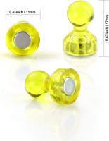 China Super Strong Plastic Push Pin Magnets for Heavy Duty Fridge Cylindrical Grade NdFeB for sale