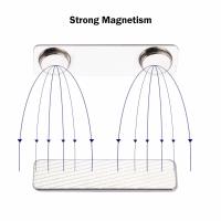 China 2 Neodymium Magnets Back Magnetic Name Badge Holders Block Design for sale