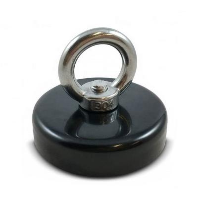 China UPN04-75 350lbs Neodymium Fishing Magnet with Eyebolt and /-0.1mm Tolerance Hook Type for sale