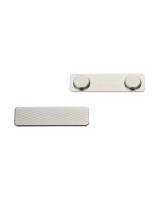 China Strong ABS Magnetic Name Badge Holders with Steel Back Plate Fastener and 3M Adhesive for sale