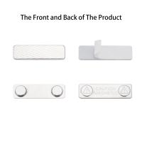 China Strong ABS Magnetic Name Badge Holders with Steel Back Plate Fastener and 3M Adhesive for sale
