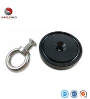 China 1200lbs Pull Force Neodymium Fishing Magnet With Rope for Strong Magnetic Pull for sale