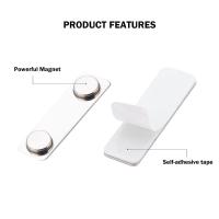 China 310g 45x13mm Self-Adhesive Foam Strong Magnetic Name Badge with Two Magnet Perfect for sale