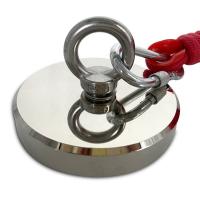 China 880 LBS Pull Force Neodymium Fishing Magnet Bundle M12 Screw Size ±0.1mm Tolerance for sale