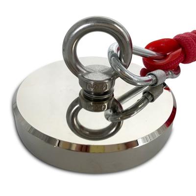 China 880 LBS Pull Force Neodymium Fishing Magnet Bundle M12 Screw Size ±0.1mm Tolerance for sale