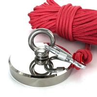China 880 LBS Pull Force Neodymium Fishing Magnet Bundle M12 Screw Size ±0.1mm Tolerance for sale