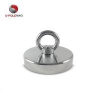 China High Magnetic Force NdFeB Fishing Magnet D80x19mm-M10 with Permanent Magnetic Field for sale