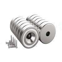 China Neomidio Magnets Neodymium Magnetic Cup with Countersunk Hole About 25-30 days Lead Time for sale