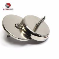 China Composite Neodymium Magnet Strong Neodymium Cup Magnets with M4 Threaded Male Stud for sale