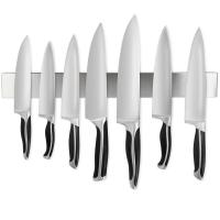 China Strong Magnet Inside 16 Inch Stainless Steel Magnetic Knife Holder for Kitchen Wall for sale