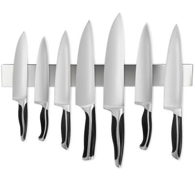 China Strong Magnet Inside 16 Inch Stainless Steel Magnetic Knife Holder for Kitchen Wall for sale