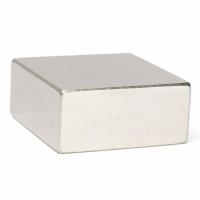 China Sintered Rare Earth Magnet Sample Powerful Permanent Magnetic Square Magnet 50*50*25 for sale