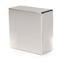 China Sintered Rare Earth Magnet Sample Powerful Permanent Magnetic Square Magnet 50*50*25 for sale
