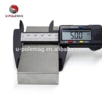 China Sintered Rare Earth Magnet Sample Powerful Permanent Magnetic Square Magnet 50*50*25 for sale