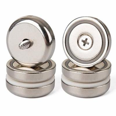 China HTN04-60x15-8.5mm Neodymium Countersunk Pot Magnet with Ni-Cu-Ni Coating for sale