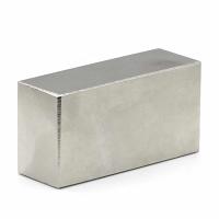 China Max Working Temperature 60°C NdFeB Magnet N52 Super Strong Block 50x25x10mm Neodymium for sale