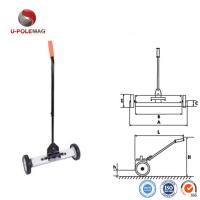 China 24 Inch Heavy Duty Roofing Industry Wheel Type Pick Up Tools Nails Screws Magnetic Floor Sweeper for sale