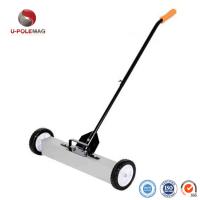 China 24 Inch Heavy Duty Roofing Industry Wheel Type Pick Up Tools Nails Screws Magnetic Floor Sweeper for sale