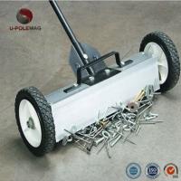 China 24 Inch Heavy Duty Roofing Industry Wheel Type Pick Up Tools Nails Screws Magnetic Floor Sweeper for sale