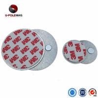 China Strong Neodymium Smoke Detector Magnet with Zinc Coating and 3M Adhesive for sale