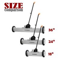 China Core Components Magnet Hand Push Small Metal Magnetic Floor Sweeper with Wheels for sale
