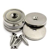 China Neodymium Magnet Custom Cup Tool Holder with Countersunk Screw Bolt ISO9001 Certified for sale