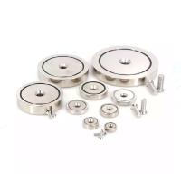 China Neodymium Magnet Custom Cup Tool Holder with Countersunk Screw Bolt ISO9001 Certified for sale