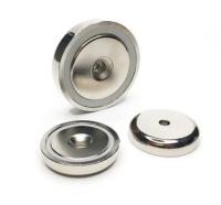 China 5.5mm Screw Size Industrial Magnet Customized NeFeB Pot Magnet With Countersunk Hole Ring for sale