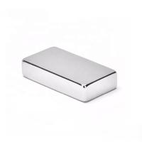China 80C-220C Temperature Resistant N52 40x20x10 Neodymium Magnet with Nickel Coating for sale
