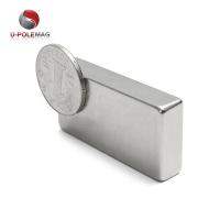 China 80C-220C Temperature Resistant N52 40x20x10 Neodymium Magnet with Nickel Coating for sale