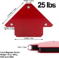China Strong Arrow Shape Magnet Weld Holders for Multiple Angles 2.2kg Customized Support OEM for sale