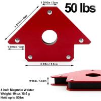 China Strong Arrow Shape Magnet Weld Holders for Multiple Angles 2.2kg Customized Support OEM for sale