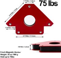 China Strong Arrow Shape Magnet Weld Holders for Multiple Angles 2.2kg Customized Support OEM for sale
