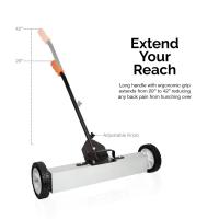 China Light Hand Push Type Metal Street Sweeper for Customer's Road Magnet Sweeping for sale