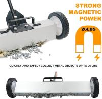 China Light Hand Push Type Metal Street Sweeper for Customer's Road Magnet Sweeping for sale