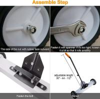 China Light Hand Push Type Metal Street Sweeper for Customer's Road Magnet Sweeping for sale