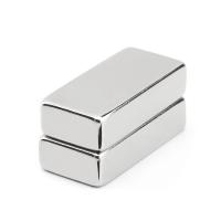 China 40*20*10mm N52 Neodymium Block Magnet with Axial Magnetism Direction and ±1% Tolerance for sale